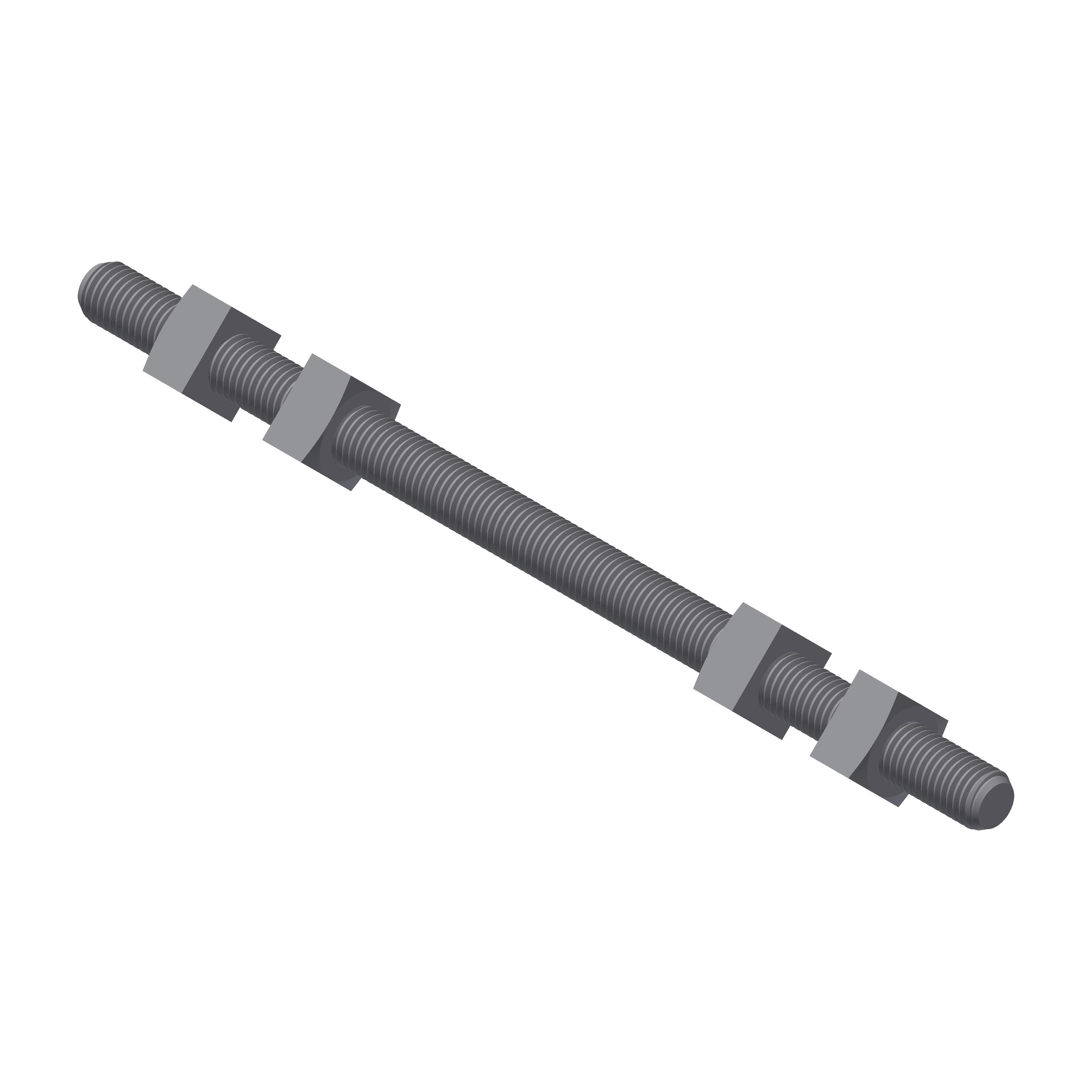 Bolt Double Arming 3 4 X 26 4 Square Nuts Orbis Manufacturing